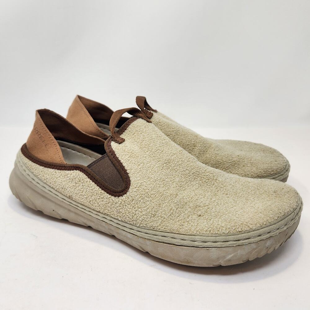 Merrell Womens Hut Moc Cozy Ii Tan Fuzzy Loafers Slip… - Gem